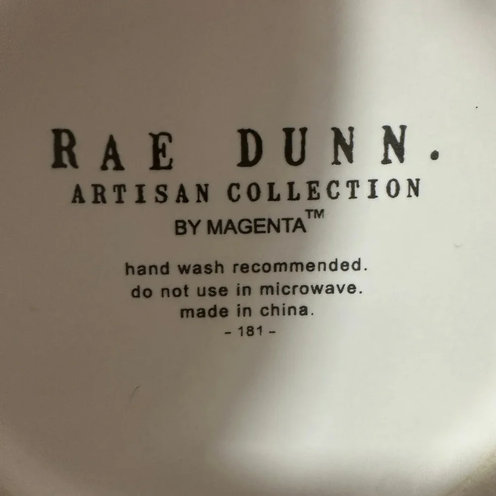 Rae Dunn | Kitchen | Rae Dunn Crunchy Ceramic Canister White Gold ...